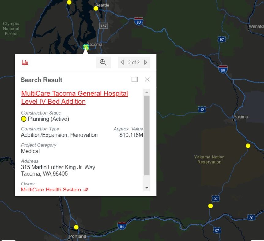 [2022] Planned Acute Care Hospital Projects in Washington State | BCI ...