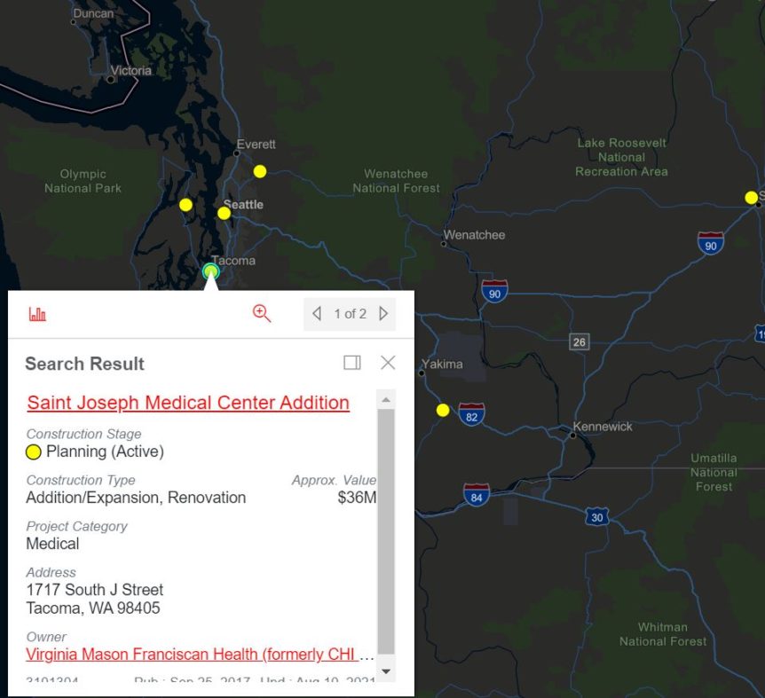 [2022] Planned Acute Care Hospital Projects in Washington State | BCI ...